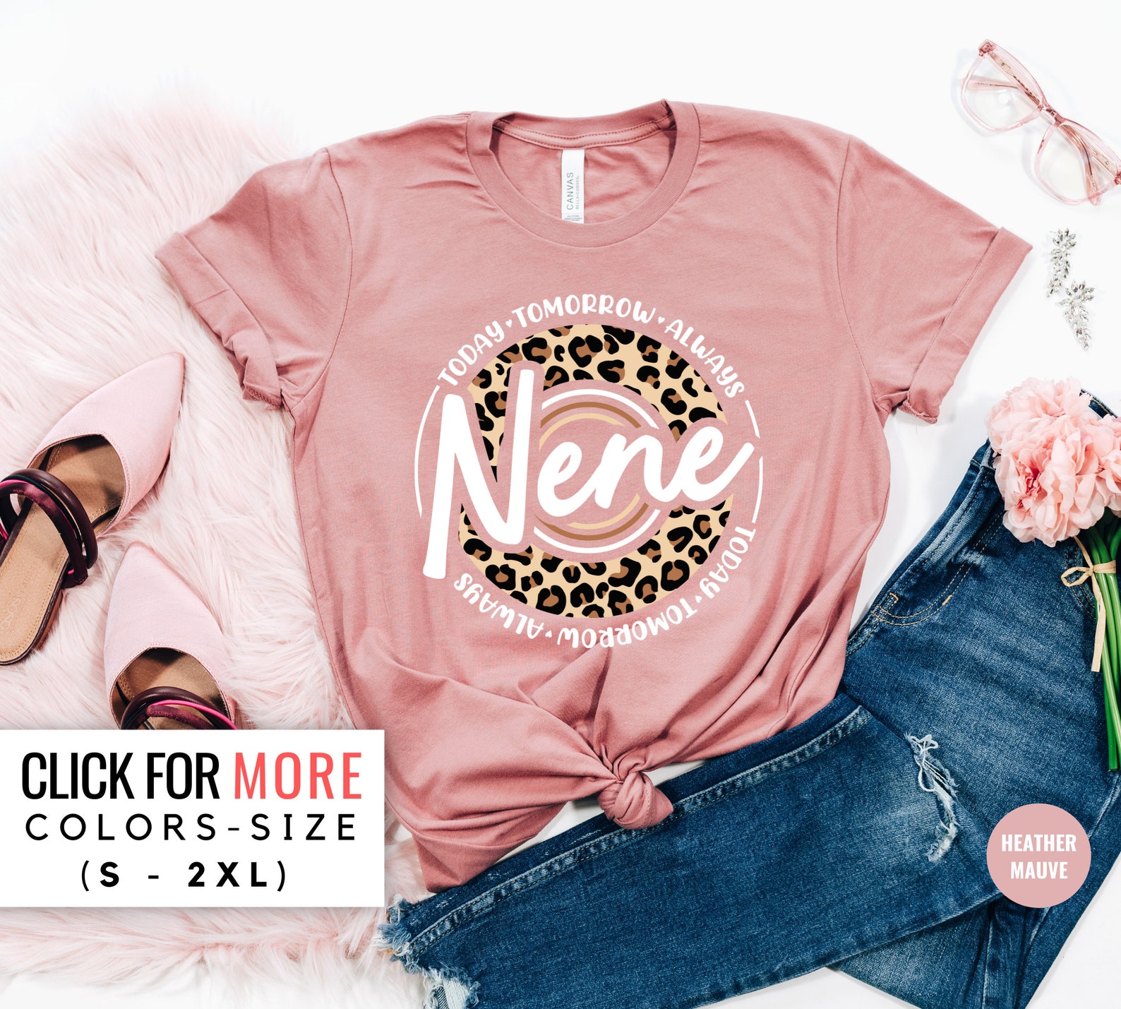 Leopard Nene Shirt for Mother's Day Nene Gift for | Etsy