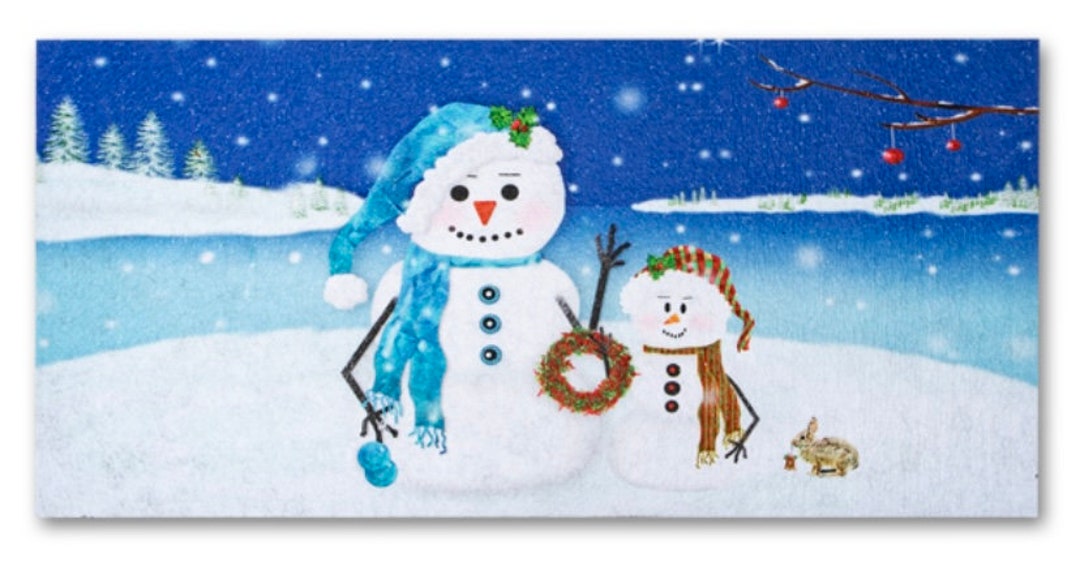 Holiday Christmas Doormat INSERT , Snowman Door Mat Winter Doormat - Etsy