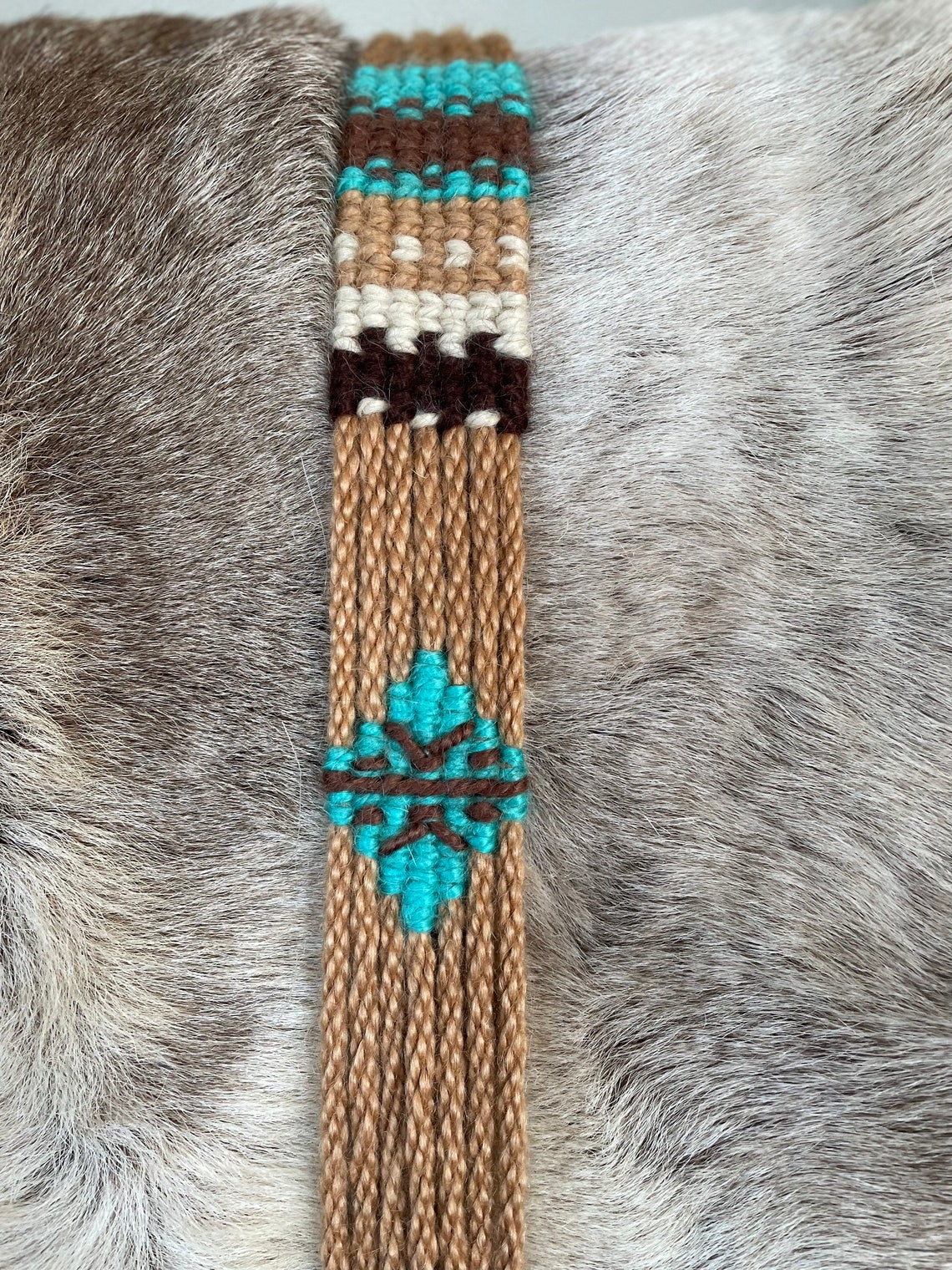 Tan & Turquoise Cross Body - Etsy