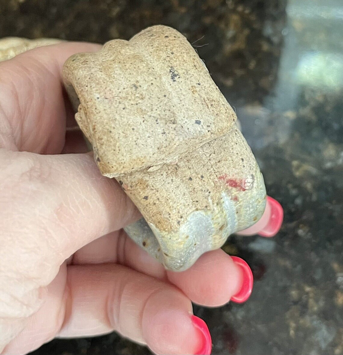 Artisan Handmade Pottery Napkin Rings Stoneware Set of 2 Blue Beige ...