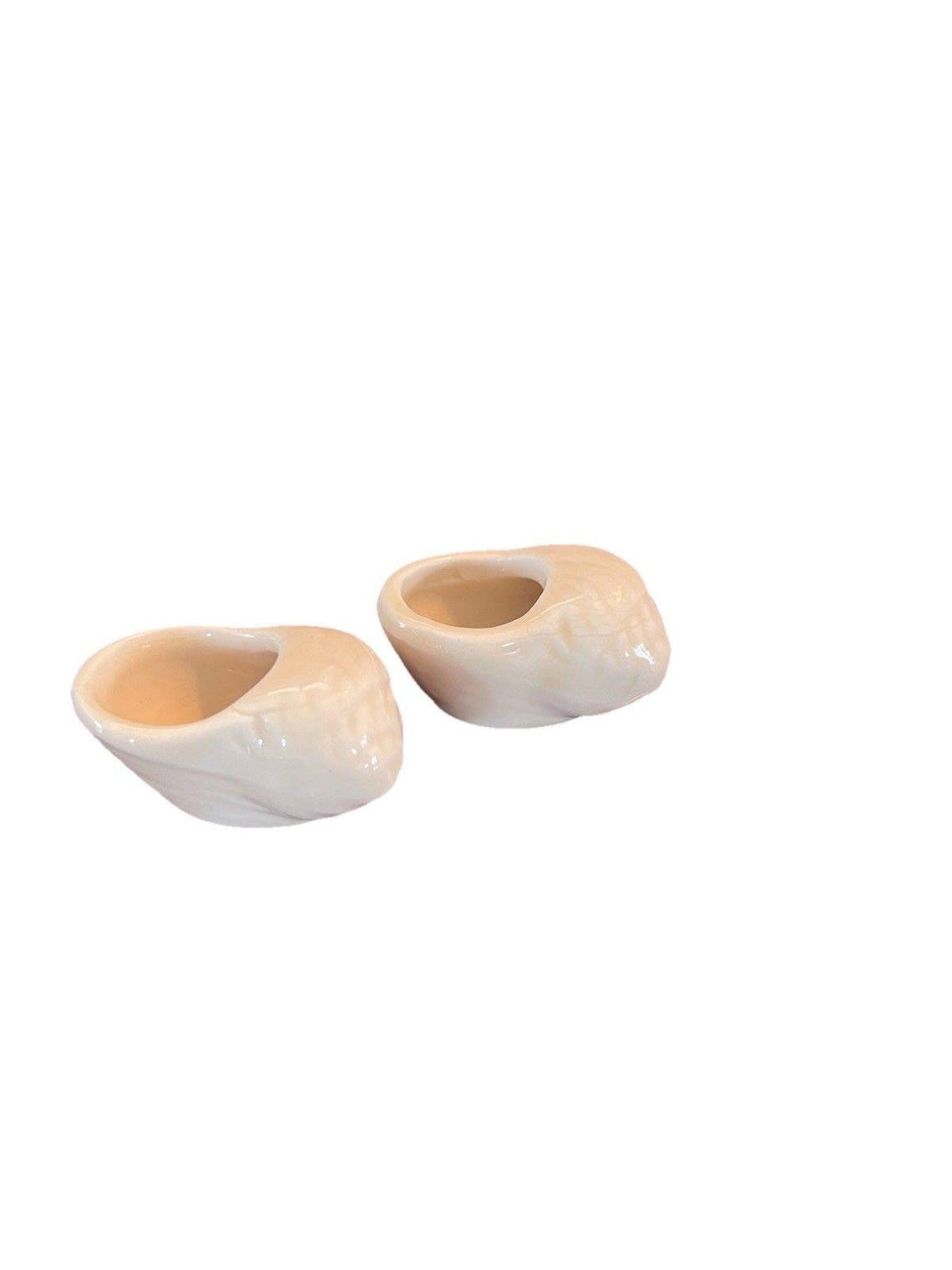 Vintage Porcelain Escargot Snail Pots Set of 2 Made in Japan Cream ...