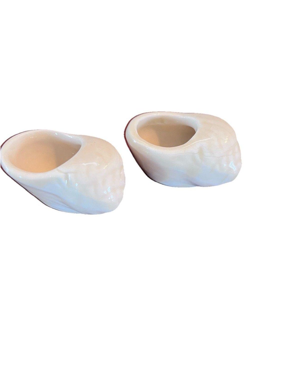 Vintage Porcelain Escargot Snail Pots Set of 2 Made in Japan Cream ...