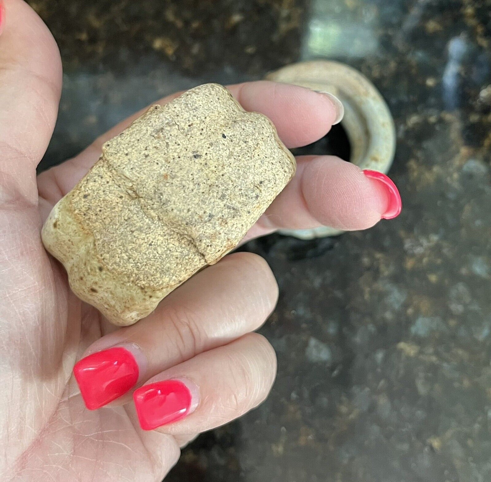 Artisan Handmade Pottery Napkin Rings Stoneware Set of 2 Blue Beige ...