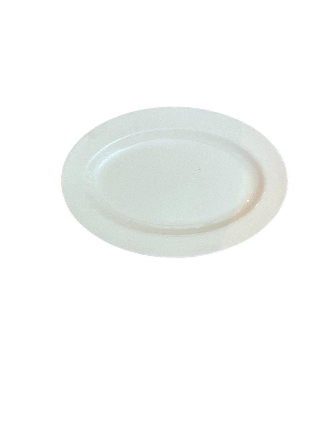 Creamy White Oval Small Plate Dish Lightweight Ceramic Wall Hanging ...