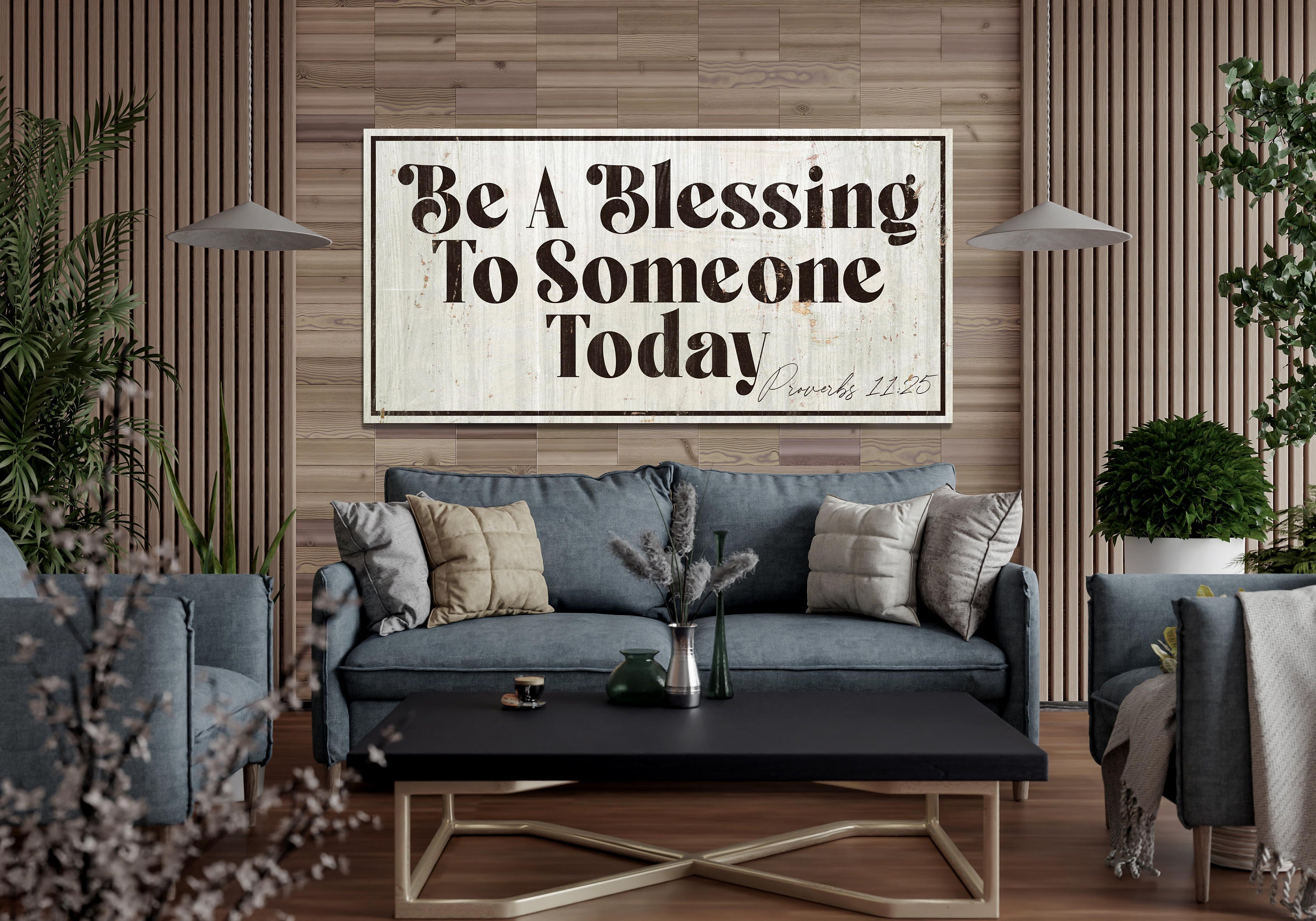 Family Blessing Scripture Bible Verse Sign, Proverbs Quote Sign, Custom ...