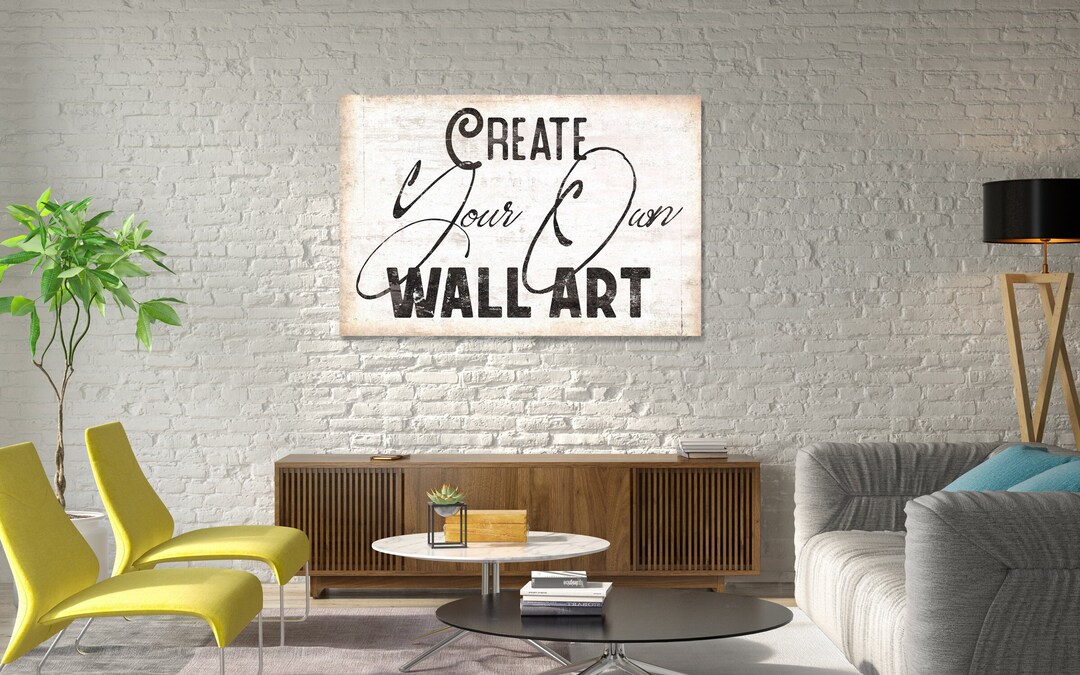 Create Your Own Wall Art Personalized Gift Large Custom - Etsy