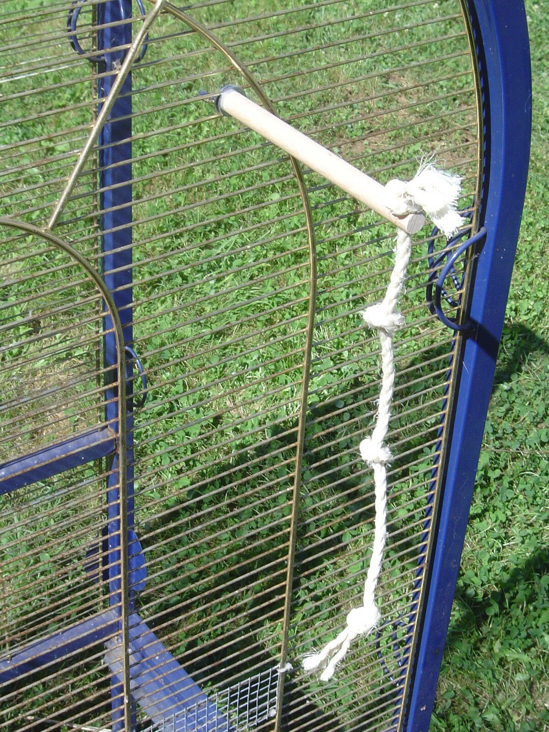 Pipano Perch 15 Cm Long Ø 12 Mm With Sisal for Bird Cage, Budgerigar ...