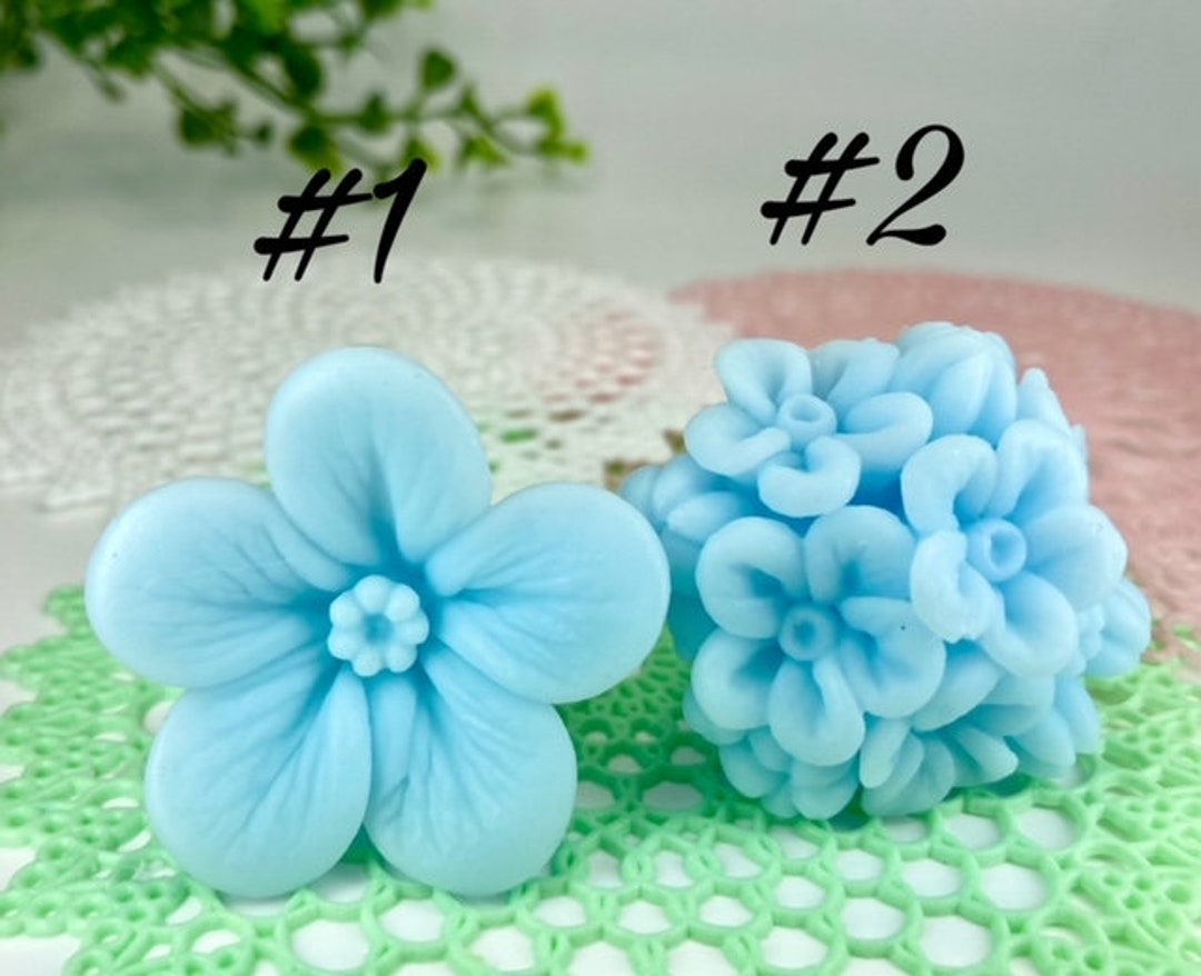 FORGET ME NOT #1,#2 - 3d Floral Silicone Mold for Soap. Two Things on ...