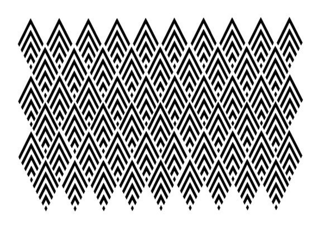 Diamond Chevron Reusable Stencil - Etsy