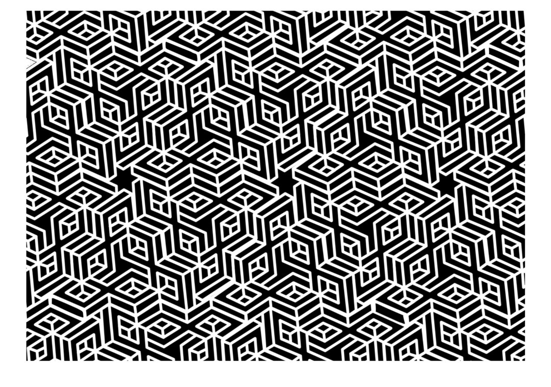 Impossible Geometry Pattern Stencil - Etsy