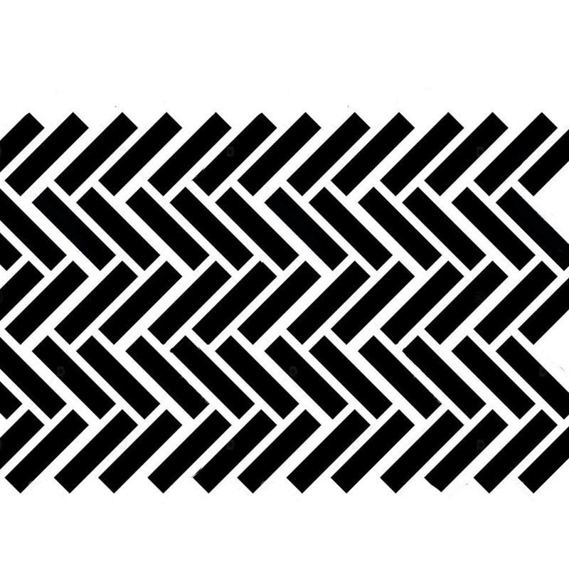 Herringbone Wall Stencil - Etsy