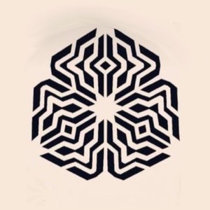 Geometric Maze Pattern Stencil - Etsy