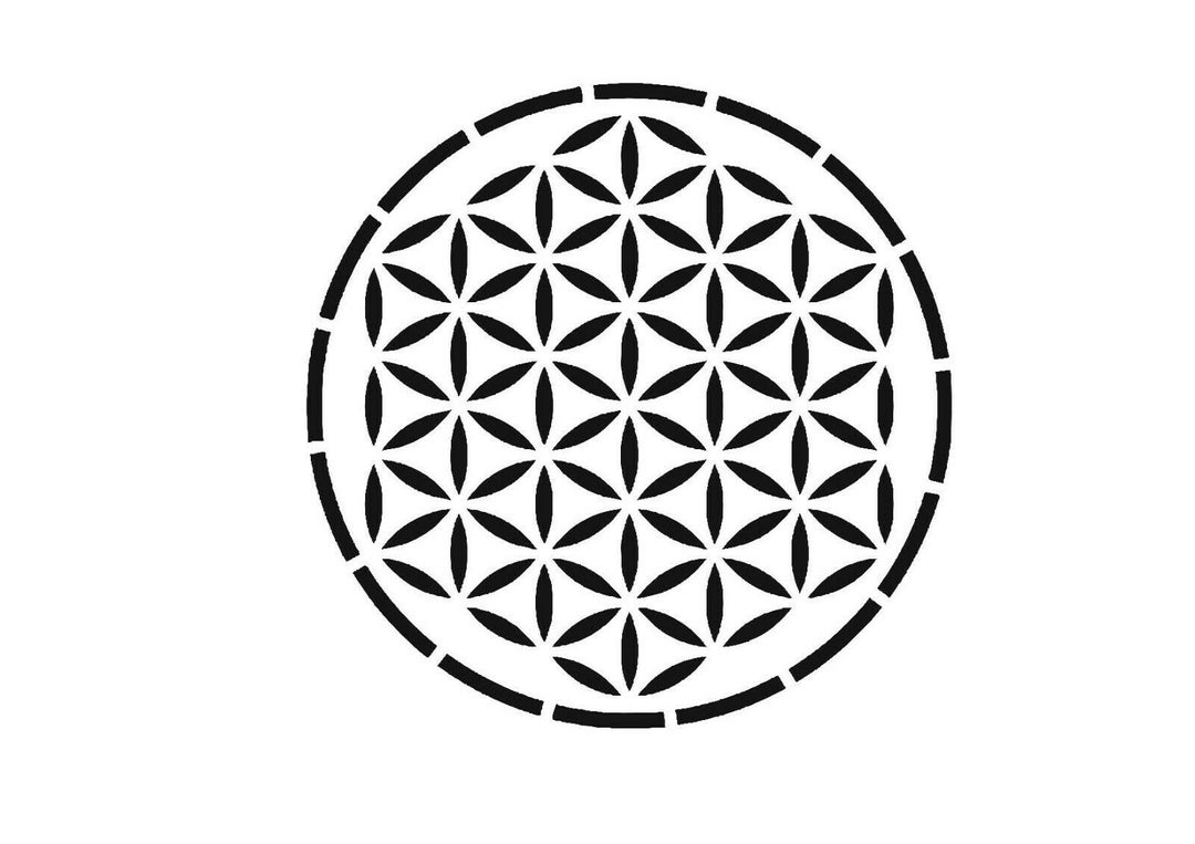 Flower of Life Mandala Pattern Reusable Stencil - Etsy