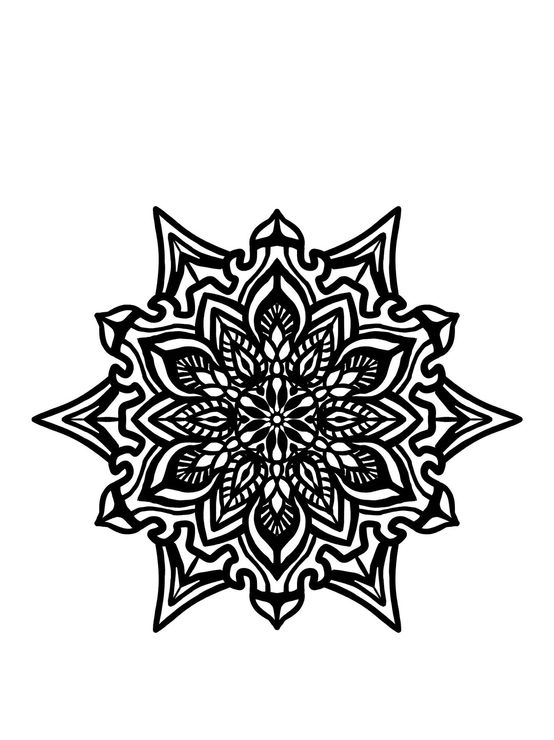 Mandala Stencil Mandala Reusable Wall Art Clothes - Etsy