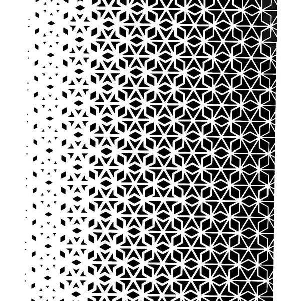 Geometric Fade Pattern Stencil - Etsy Canada