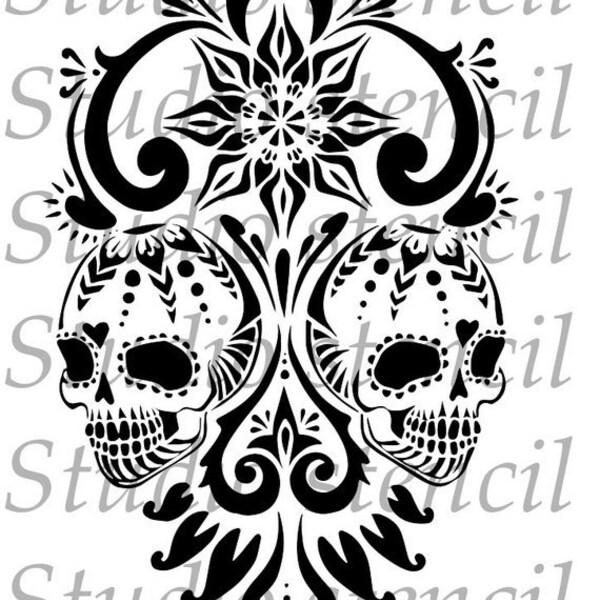 Skull Damask - Etsy UK