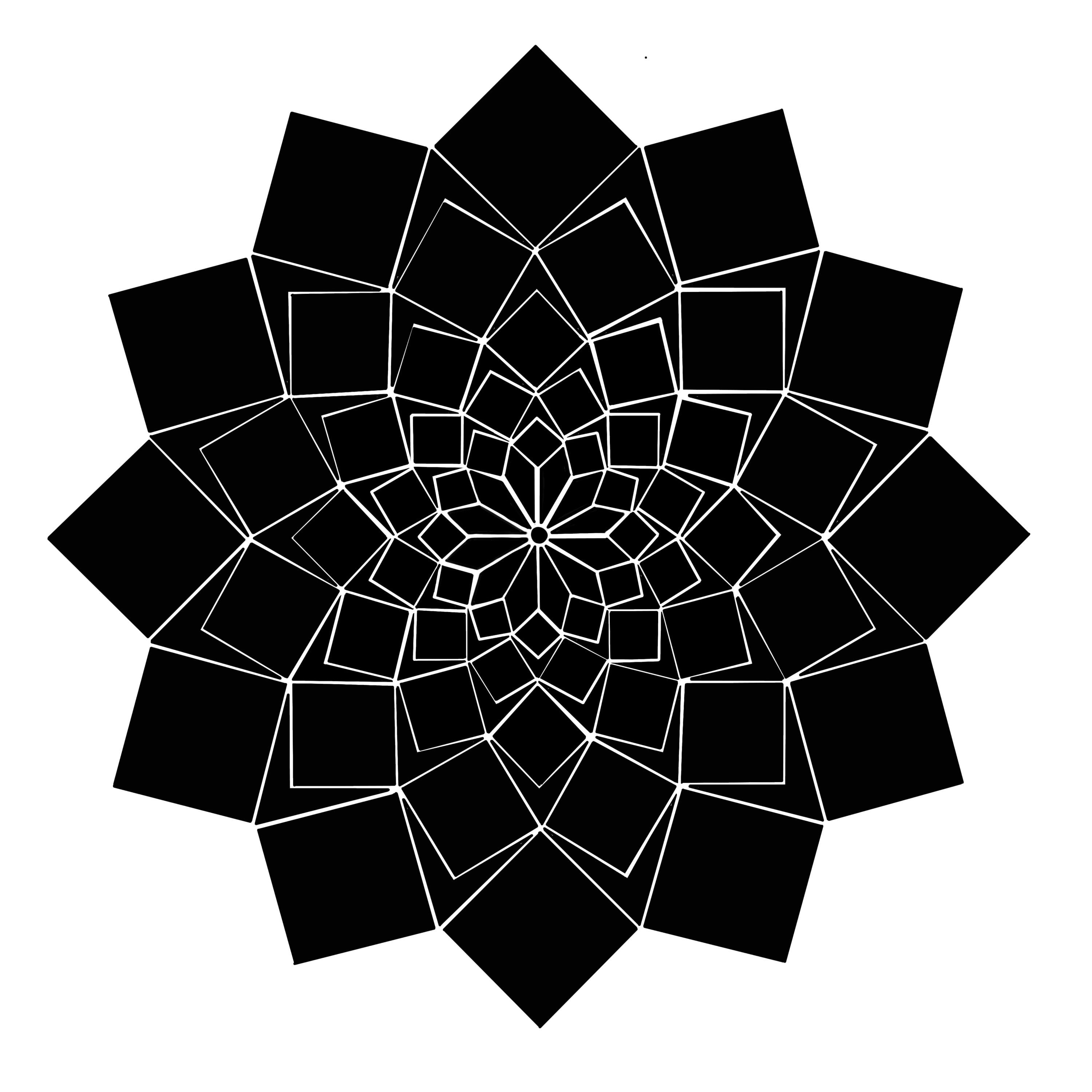 Fibonacci Mandala Reusable Stencil - Etsy