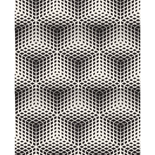 Geometric Fade Cube Pattern Stencil - Etsy