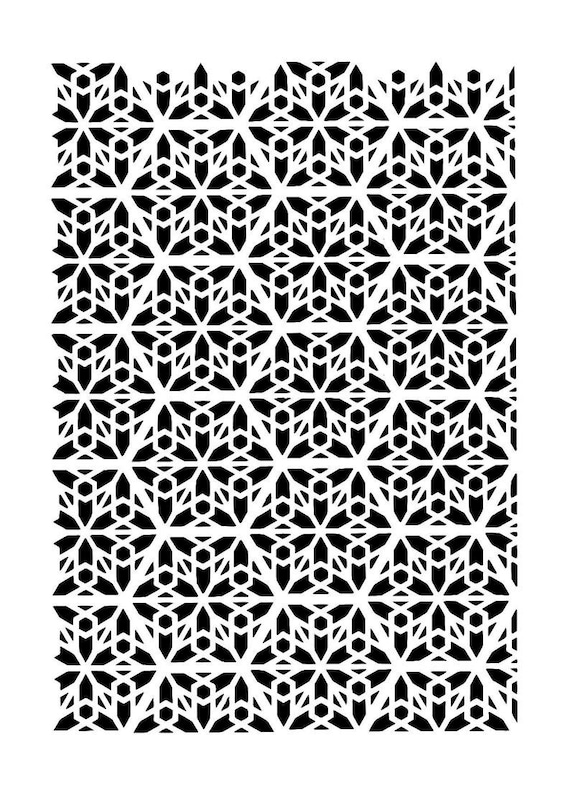Moroccan Flower Stencil
