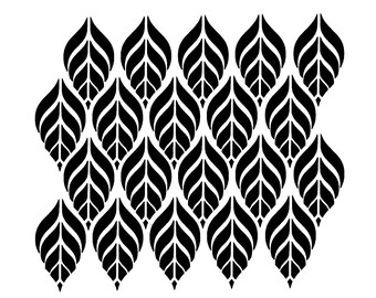 Repeating Leaf Print - Etsy