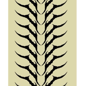 Spine Bone Grunge Reusable Stencil - Etsy