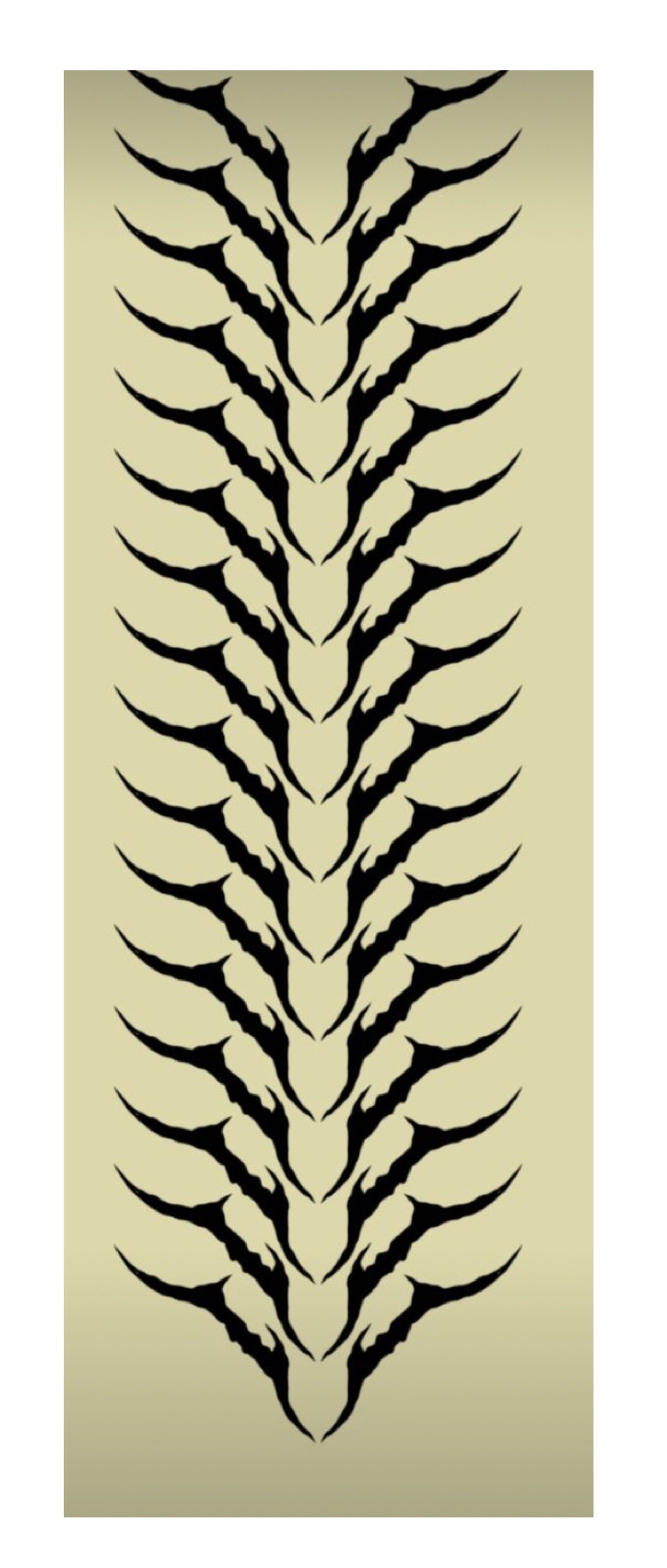 Spine Bone Grunge Reusable Stencil - Etsy