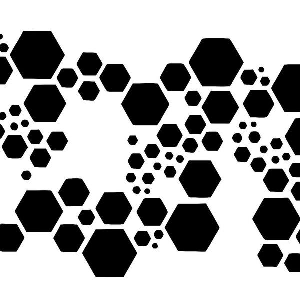 Hexagon Stencil - Etsy