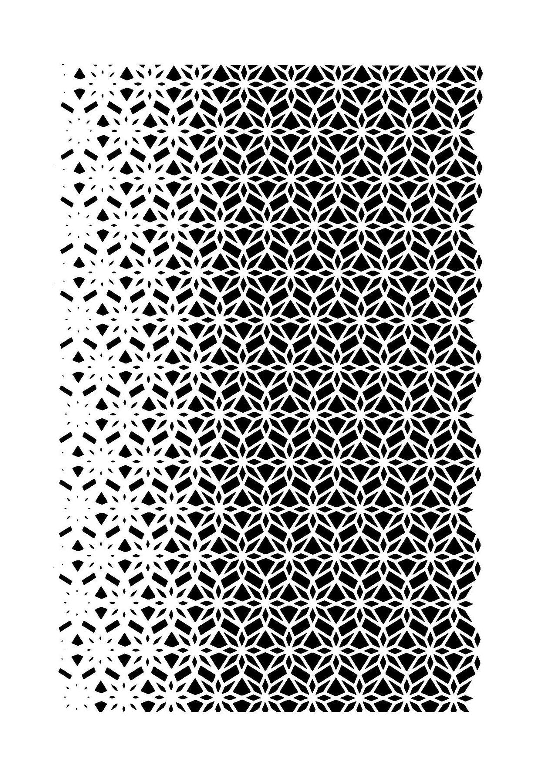 Flower Fade Pattern Stencil - Etsy