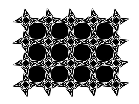 Geometric Star Pattern Stencil - Etsy