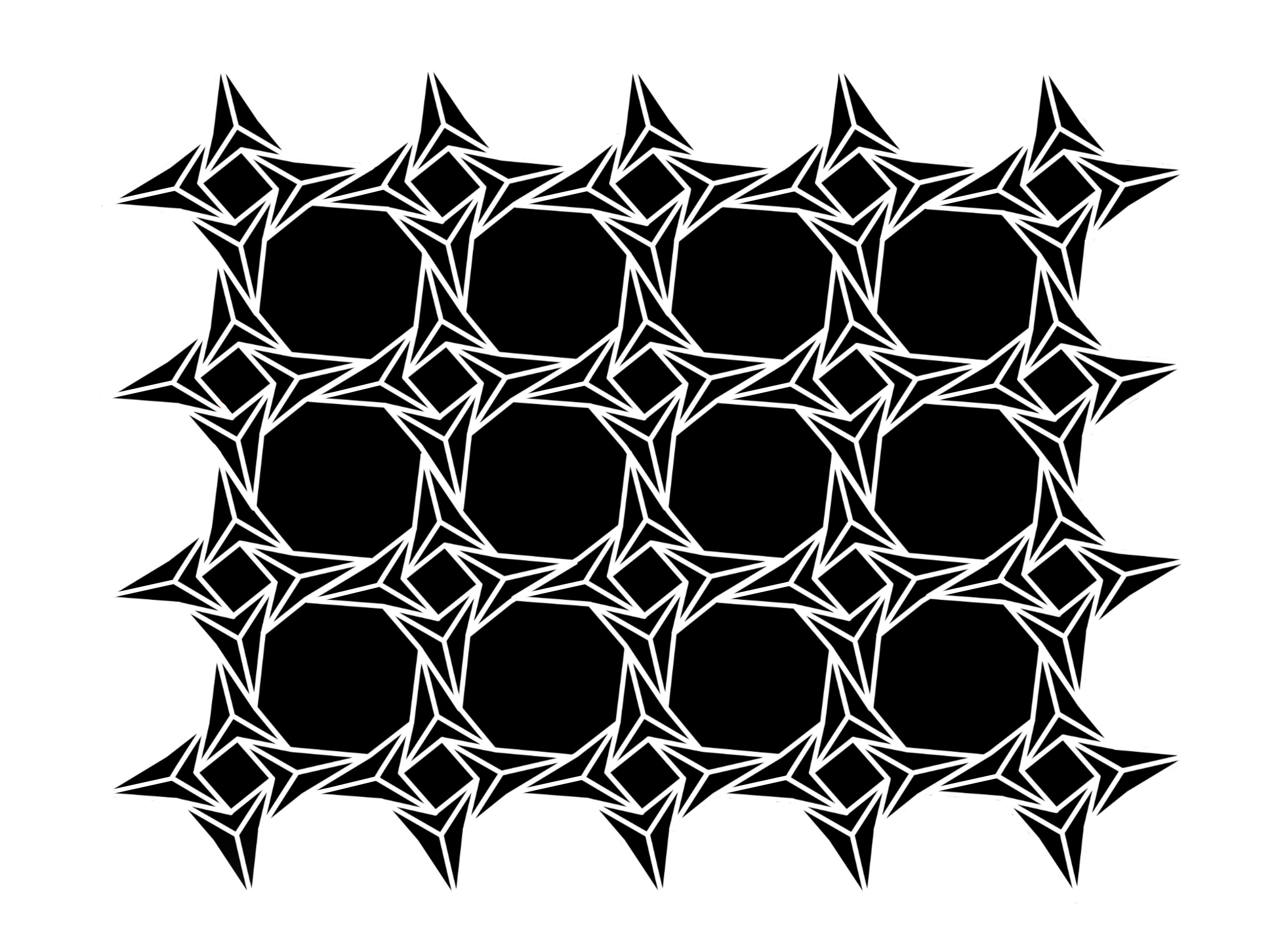 Geometric Star Pattern Stencil - Etsy