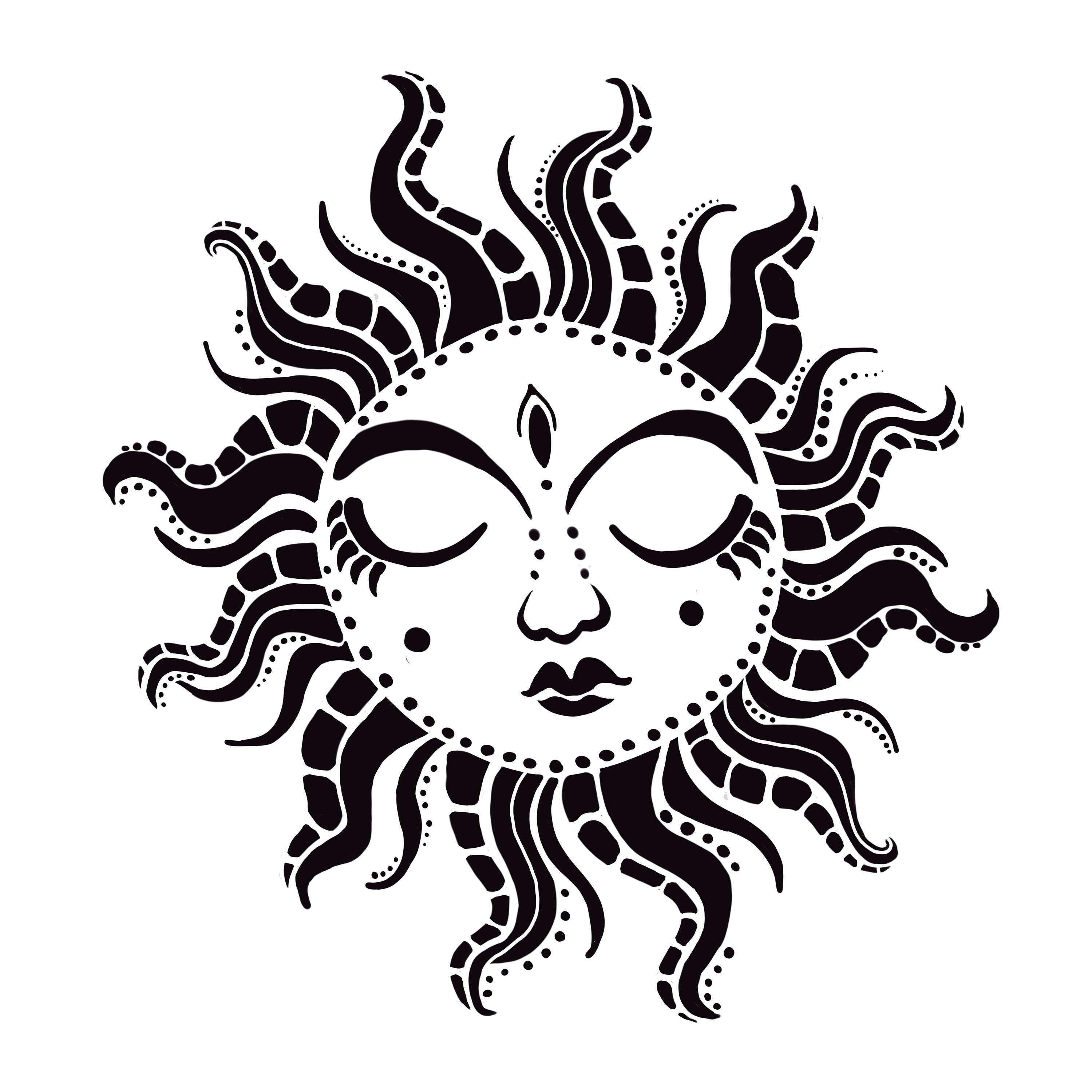 Sun Mandala Reusable Stencil - Etsy