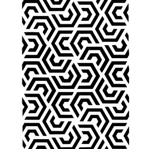 Geometric Triangle Pattern Stencil - Etsy Canada