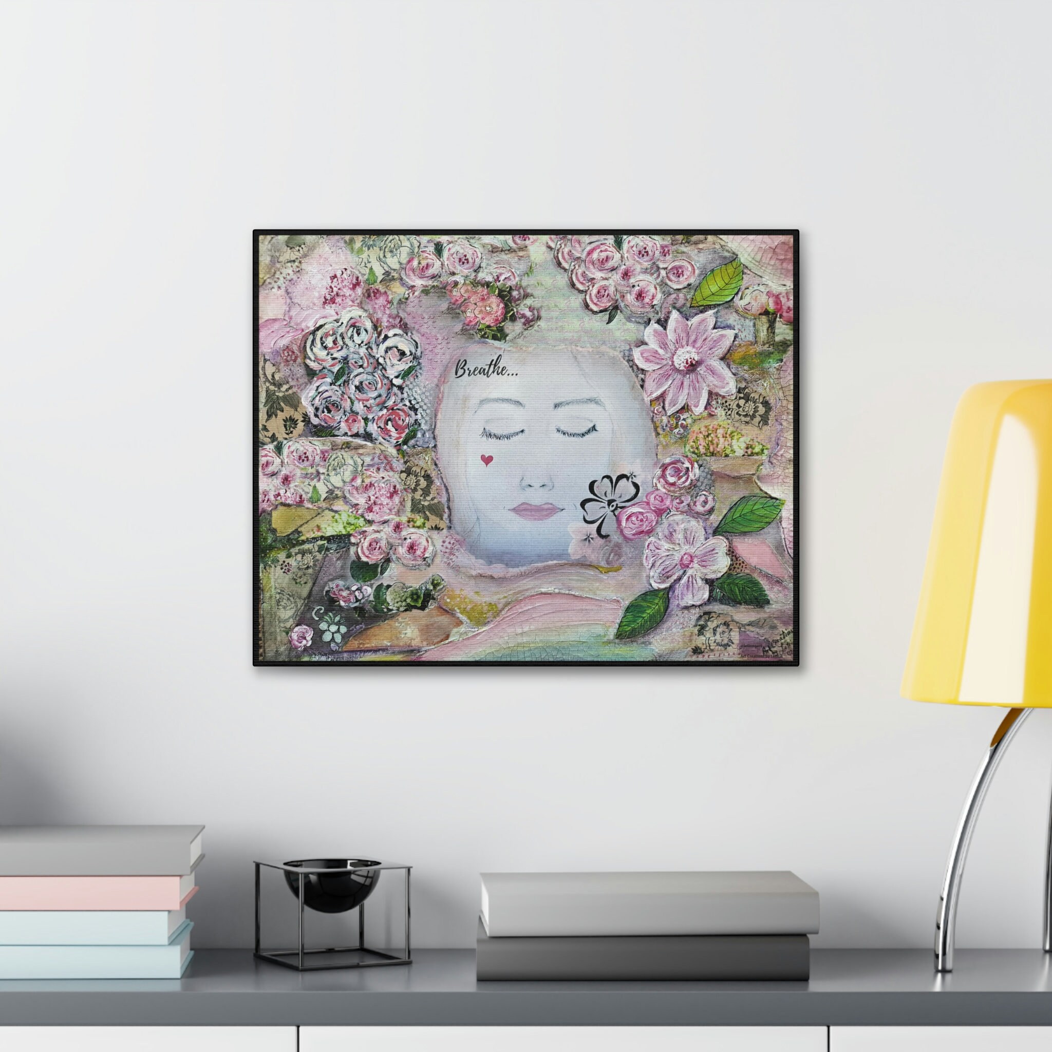 Mindful Lady - Mixed-media Mindful Art - Etsy