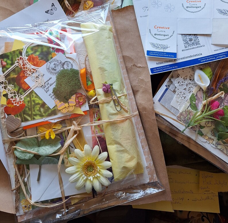 A 50 Piece Bundle Seasonal Creative Craft Papers, Fabric, Various ...