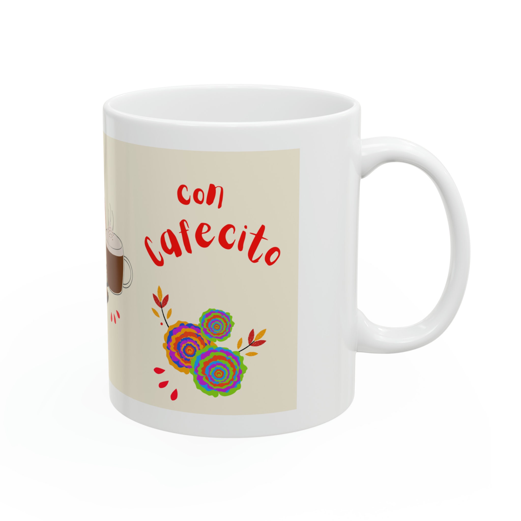 Mug 11oz - Spanish Cafecito Series Pan Dulce Con Cafecito - Etsy