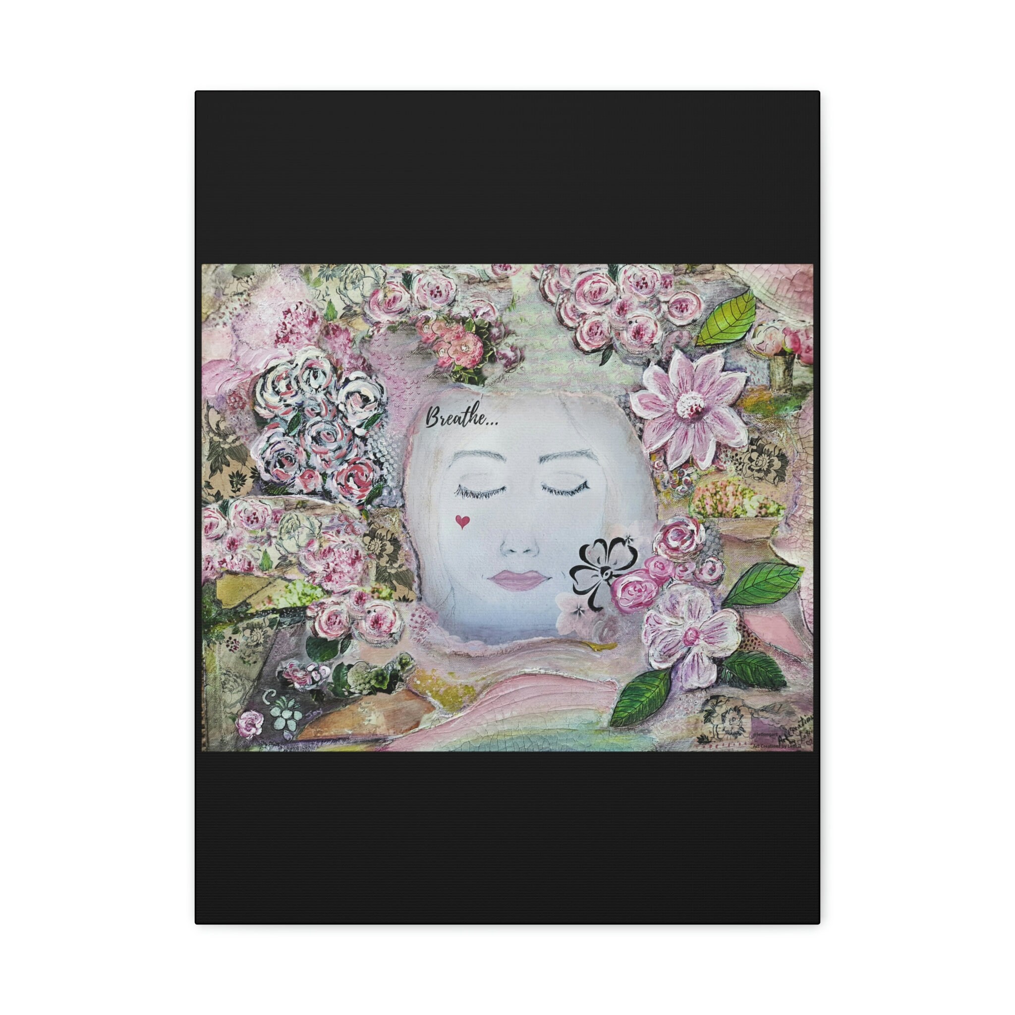 Mindful Lady - Mixed-media Mindful Art - Etsy