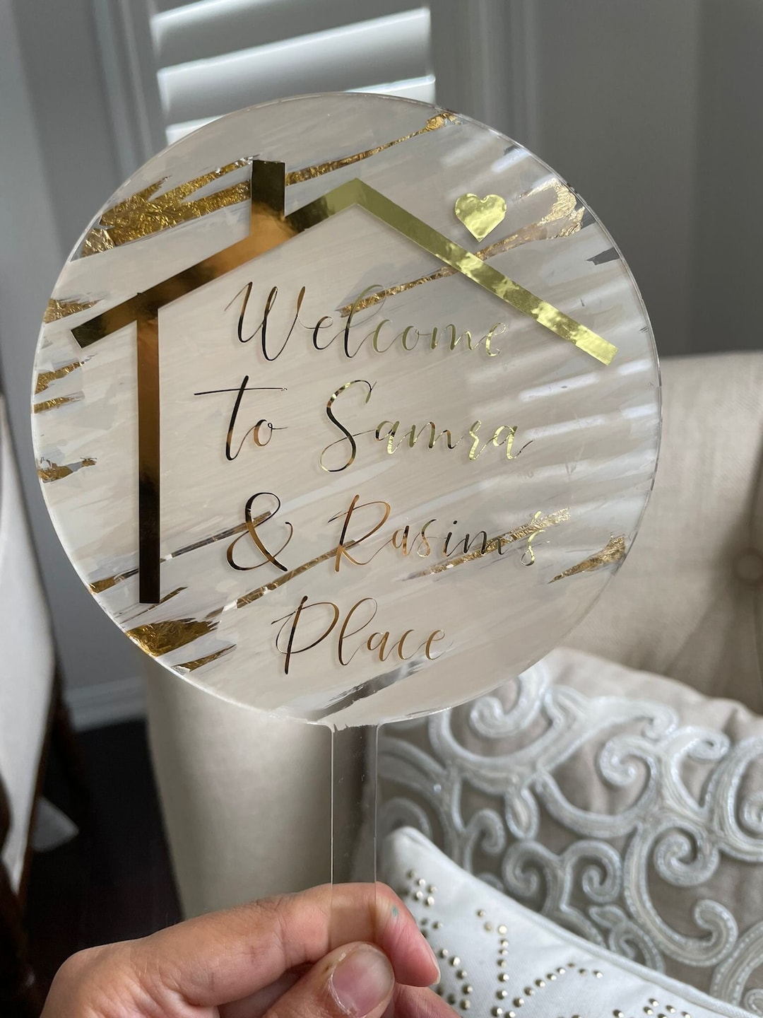 Welcome New Home Cake Topper Housewarming Cake Topper - Etsy