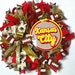 Handmade Chiefs Fan Wreath, Sports Front Door Decor, Football Game Day ...