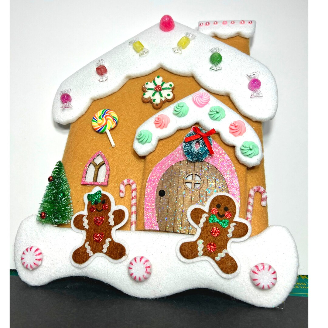 Gingerbread House Wreath Attachment, Gingie Christmas Decoration ...