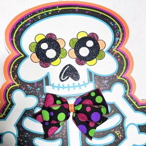 Colorful Day of the Dead Skeleton Door Hanger - Halloween Decor ...