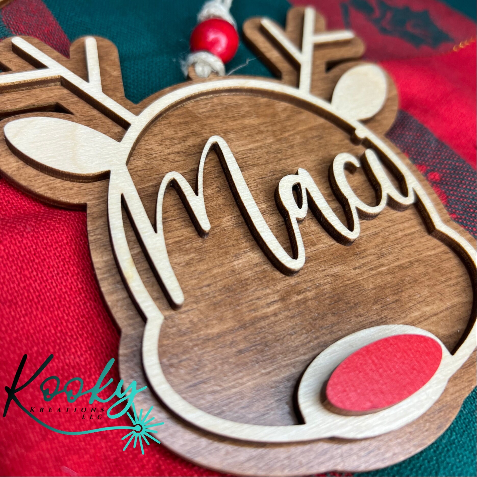 Personalized Reindeer Christmas Ornament Personalized - Etsy