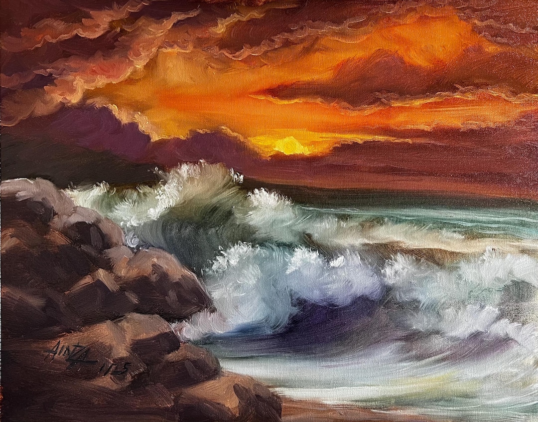 Reflection on a Smoldering Dawn - Etsy