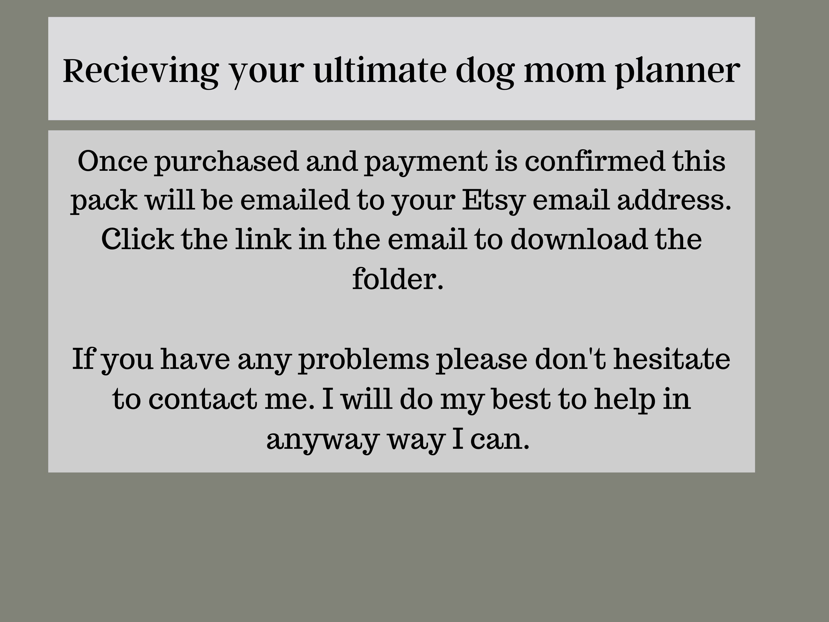 Ultimate Printable Dog Mom Planner, Printable Dog Care Planner, Puppy ...