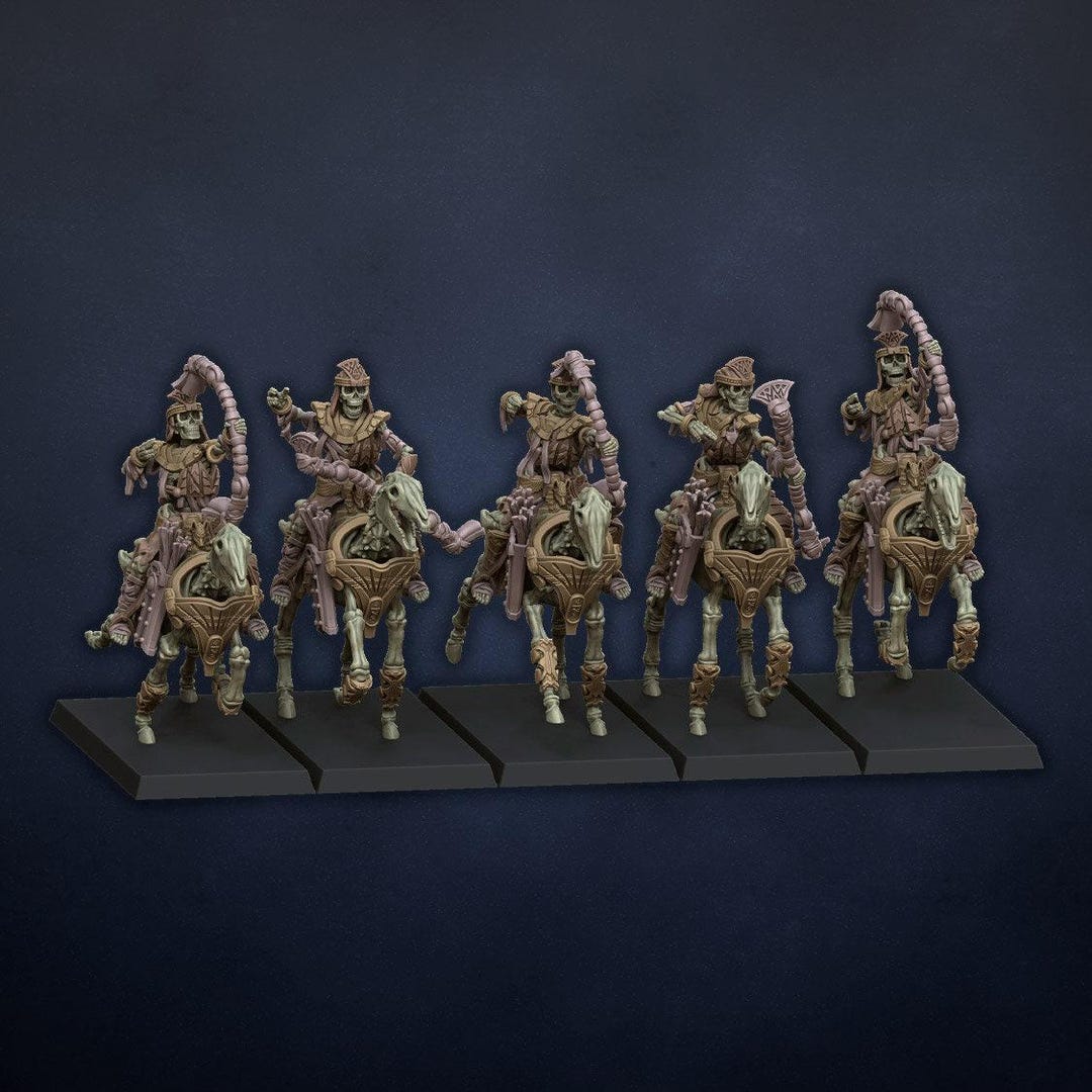 Ancient Skeletal Cavalry With Bows Free Bases Included Get Additional ...