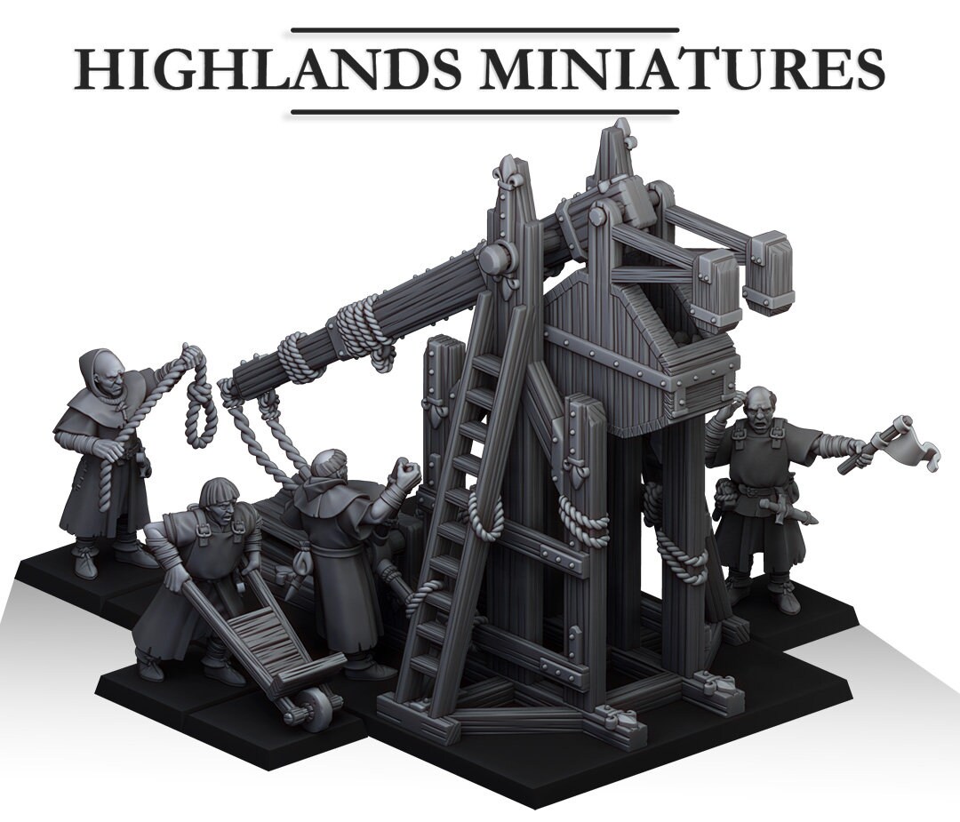 Trebuchet With Crew | FREE BASES INCLUDED| Get Additional Discount! - Etsy