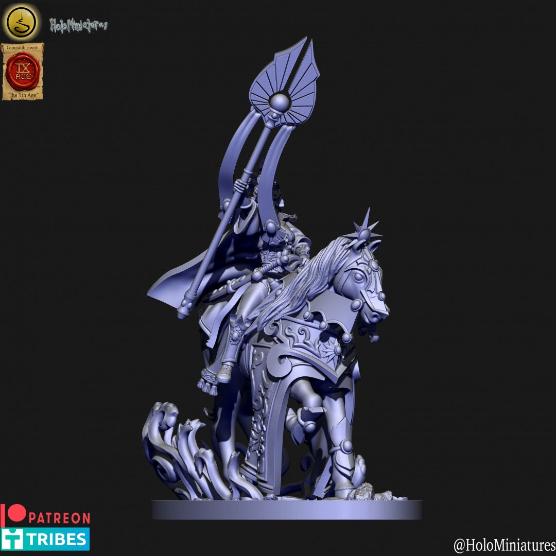 Holo Miniatures Highborn Elves Mage on Horse - Etsy