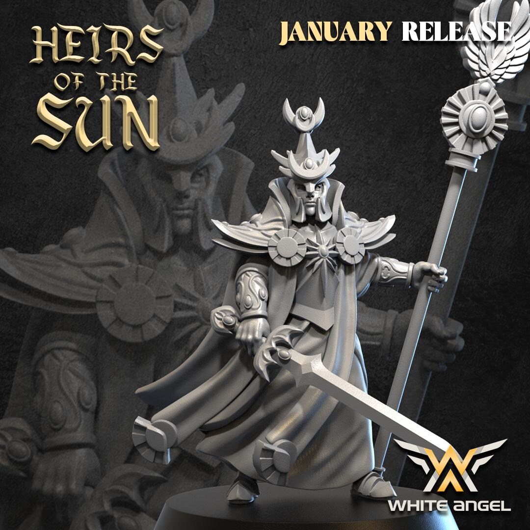 White Angel Miniatures Archmage of the Sun FREE BASES INCLUDED - Etsy