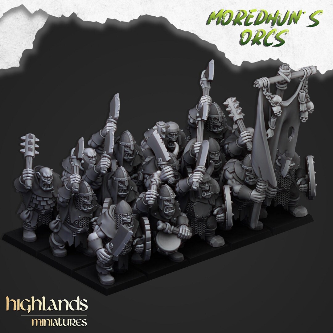 Orcs Warriors With Hand Weapons | Free Bases Included| Get Additional ...