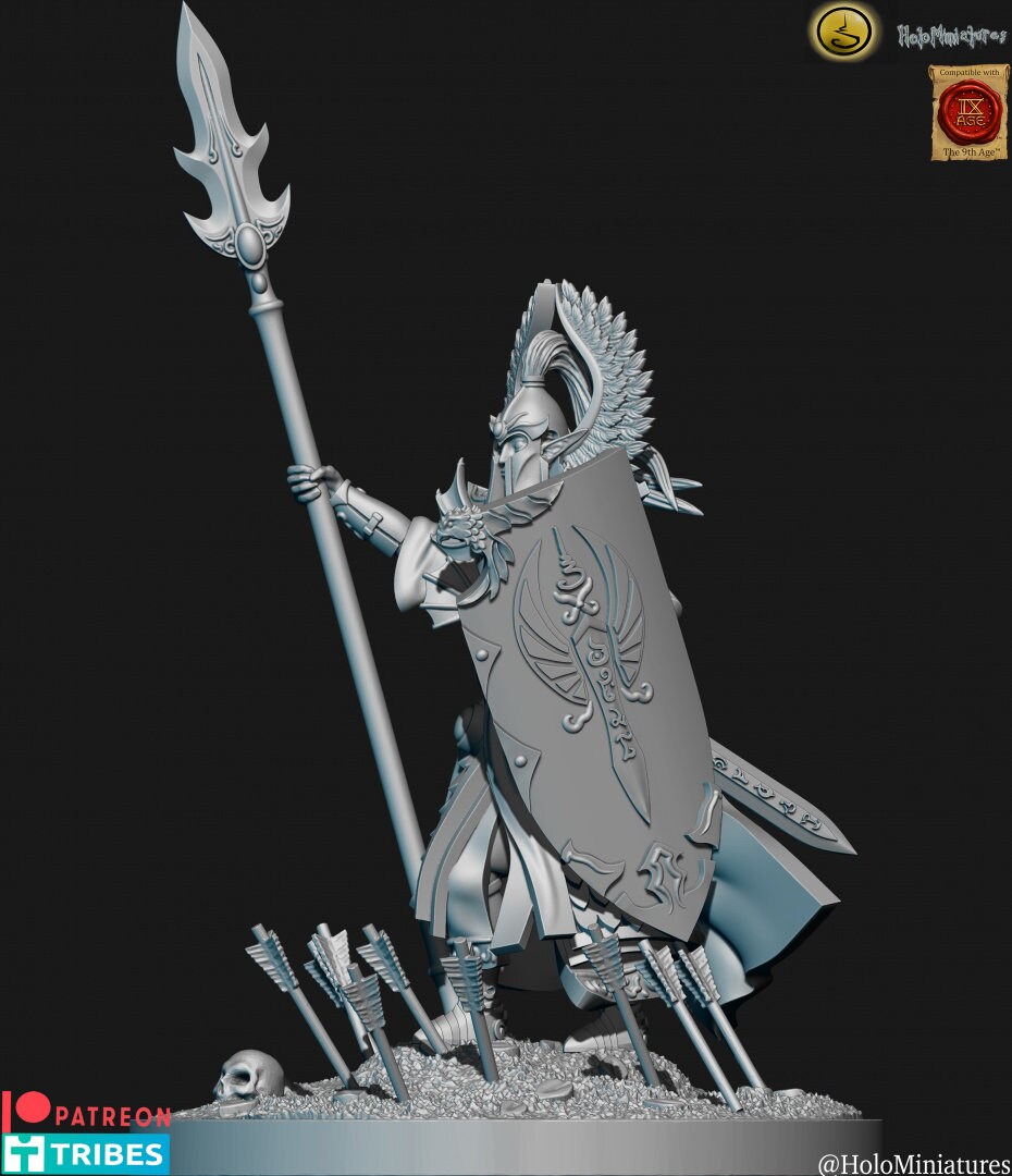 Holo Miniatures Highborn Elves Hero With Spear - Etsy