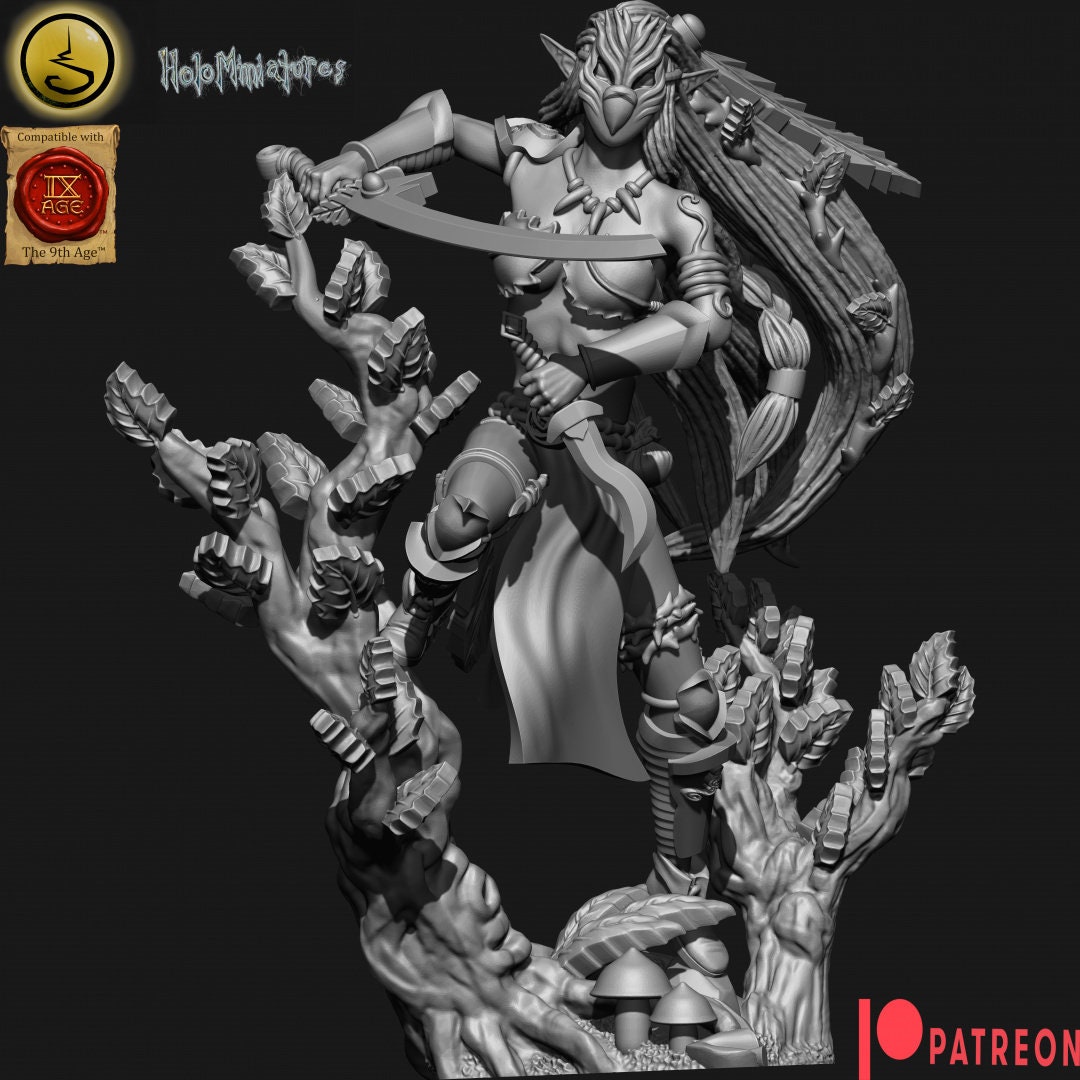 Holo Miniatures Sylvan Elves Bladedancers - Etsy